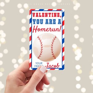 Baseball Valentines Day Cards, Classroom Valentines Baseball, Baseball ...
