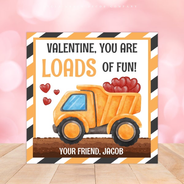Construction Valentine - Etsy