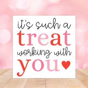 Valentines Treat Tag Coworkers, Valentines Treat Tags for Coworkers ...