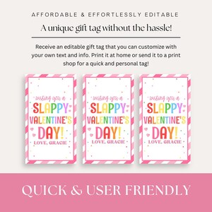 Editable Slap Bracelet Valentine's Day Gift Tag, Slappy Valentine's Day ...