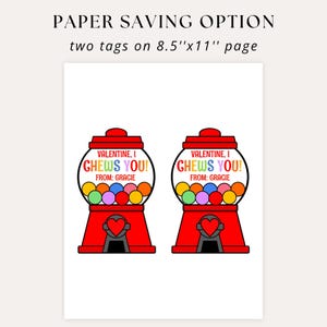 Gumball Valentine Cards, Kids' Gumball Valentines, Kids Gumball ...