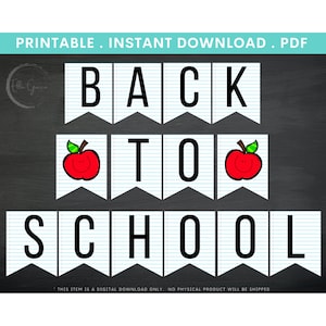 Back To School Decorations Printable