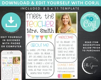 Meet the Teacher, Editable so Excited to Bee Your Teacher Event ...