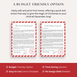 Advent Calendar for Kids Printable Elf Letters With 24 Elf Stories ...