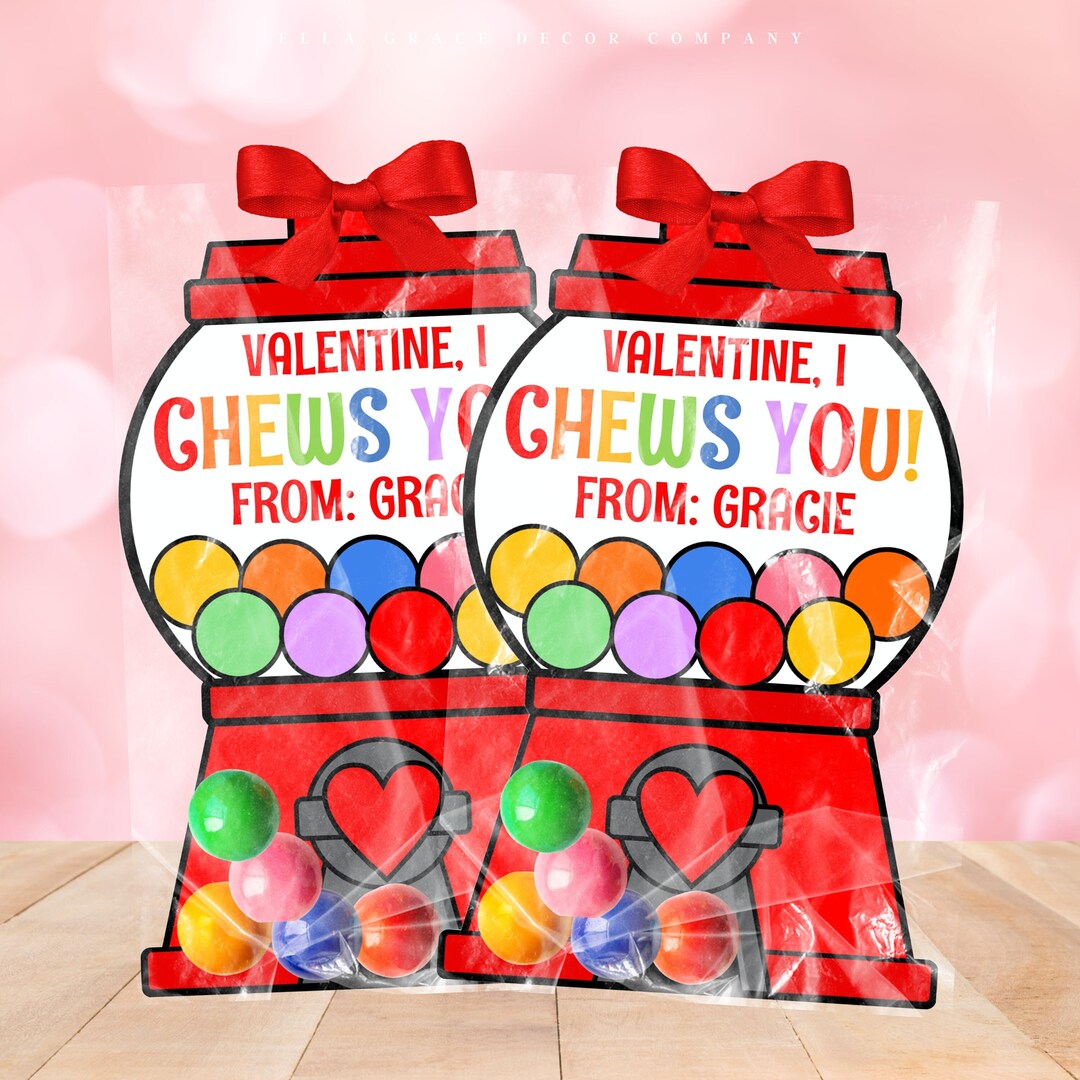 Gumball Valentine Cards, Kids' Gumball Valentines, Kids Gumball ...