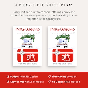 Mail Carrier Holiday Cards, Postal Worker Christmas Card, Mail Carrier ...