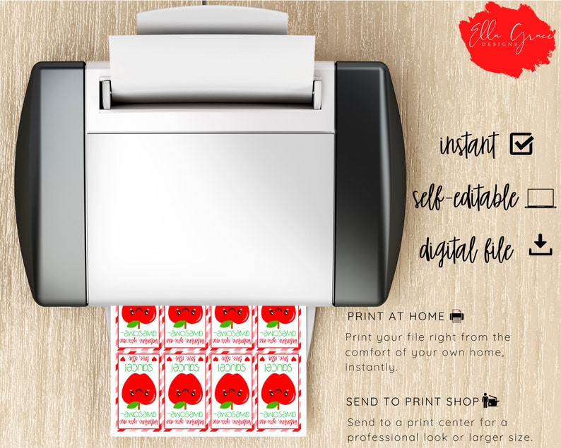 Editable Applesauce Pouch Valentine's Day Tag Printable - Etsy