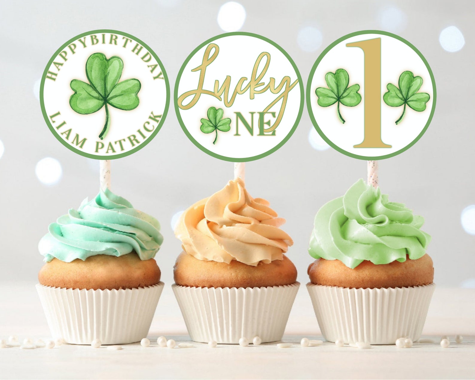 EDITABLE Lucky One First Birthday Decorations St Patricks Day - Etsy