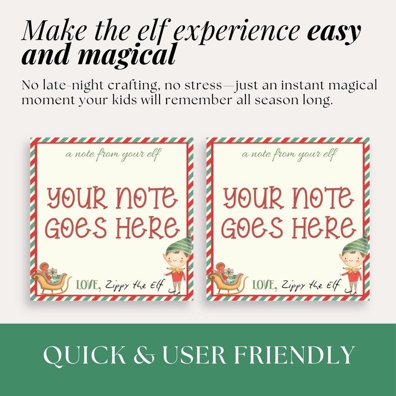 Editable Elf Note Cards, Elf Christmas Activities, Christmas Elf Ideas ...