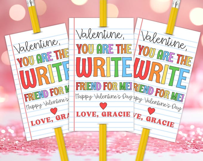 Valentine Pencil Favors, Valentine Theme Pencils With Erasers, Kids ...