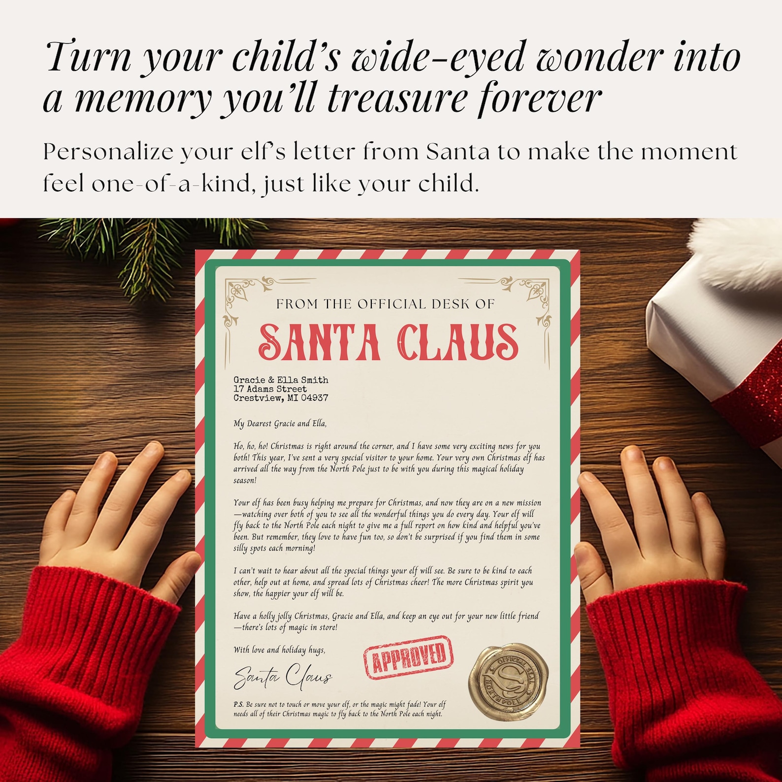 Editable First Time Elf Arrival Letter First Time Elf Visiting Letter ...