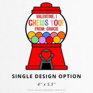 Gumball Valentine Cards, Kids' Gumball Valentines, Kids Gumball ...