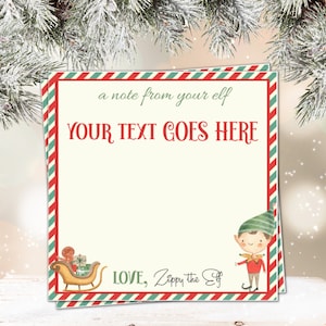 Editable Elf Note Cards, Elf Christmas Activities, Christmas Elf Ideas ...