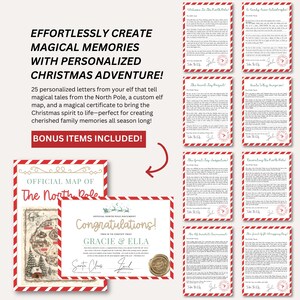 Advent Calendar for Kids Printable Elf Letters With 24 Elf Stories ...