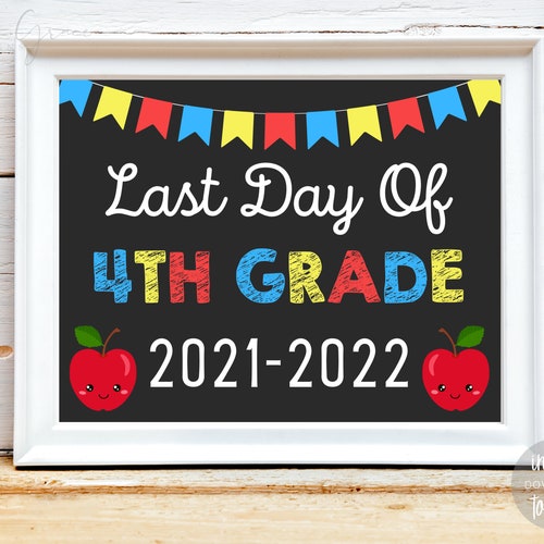 Kindergarten Graduation Sign Printable Last Day of - Etsy