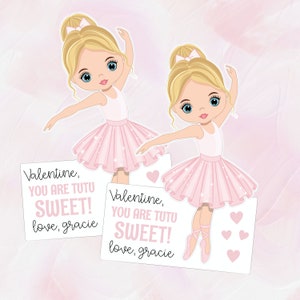 Ballerina Valentine Scrunchie, Ballerina Valentine Cards, Ballerina ...