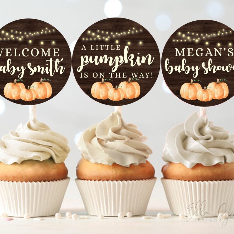 Fall Cupcake Toppers - Etsy
