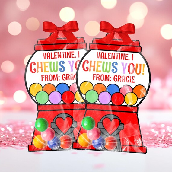 Gumball Machine Valentines Valentine Gumball Shaker Card – Lori