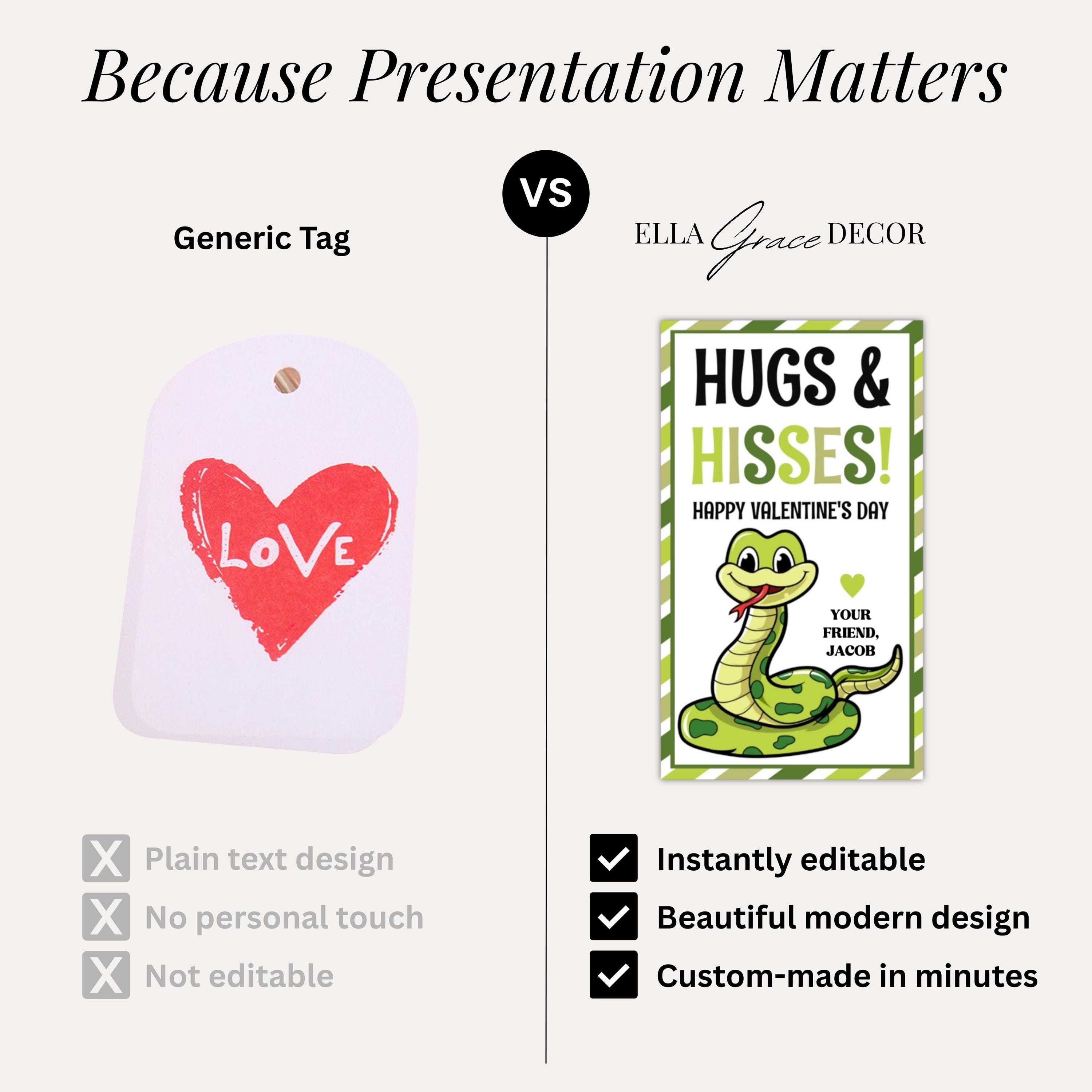 Snake Valentines Day Tag, Snake Valentines Day Cards, Snake Valentines ...