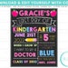Editable Last Day of School Chalkboard Sign, Reusable Last Day of ...