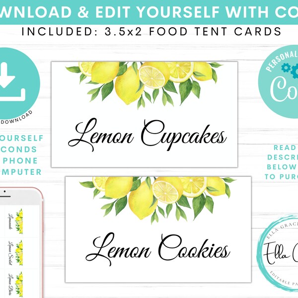 Lemon Labels - Etsy