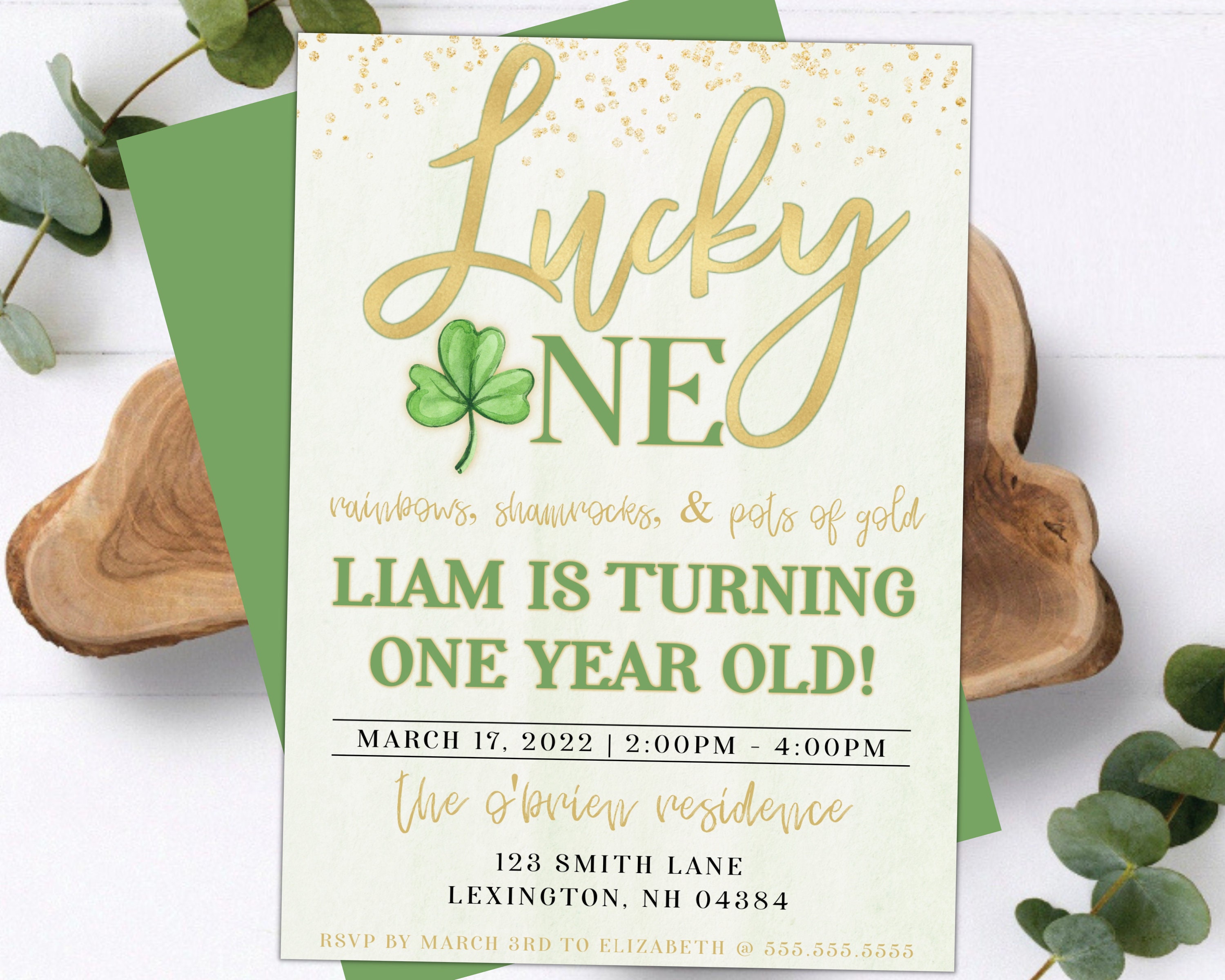 EDITABLE Lucky One First Birthday Decorations St Patricks Day - Etsy Canada