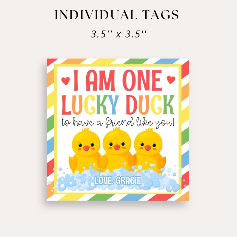 Rubber Duck Valentine Printable, Duck Valentine Printable, Duck ...