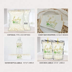 EDITABLE Lucky One First Birthday Decorations, St Patricks Day Party ...