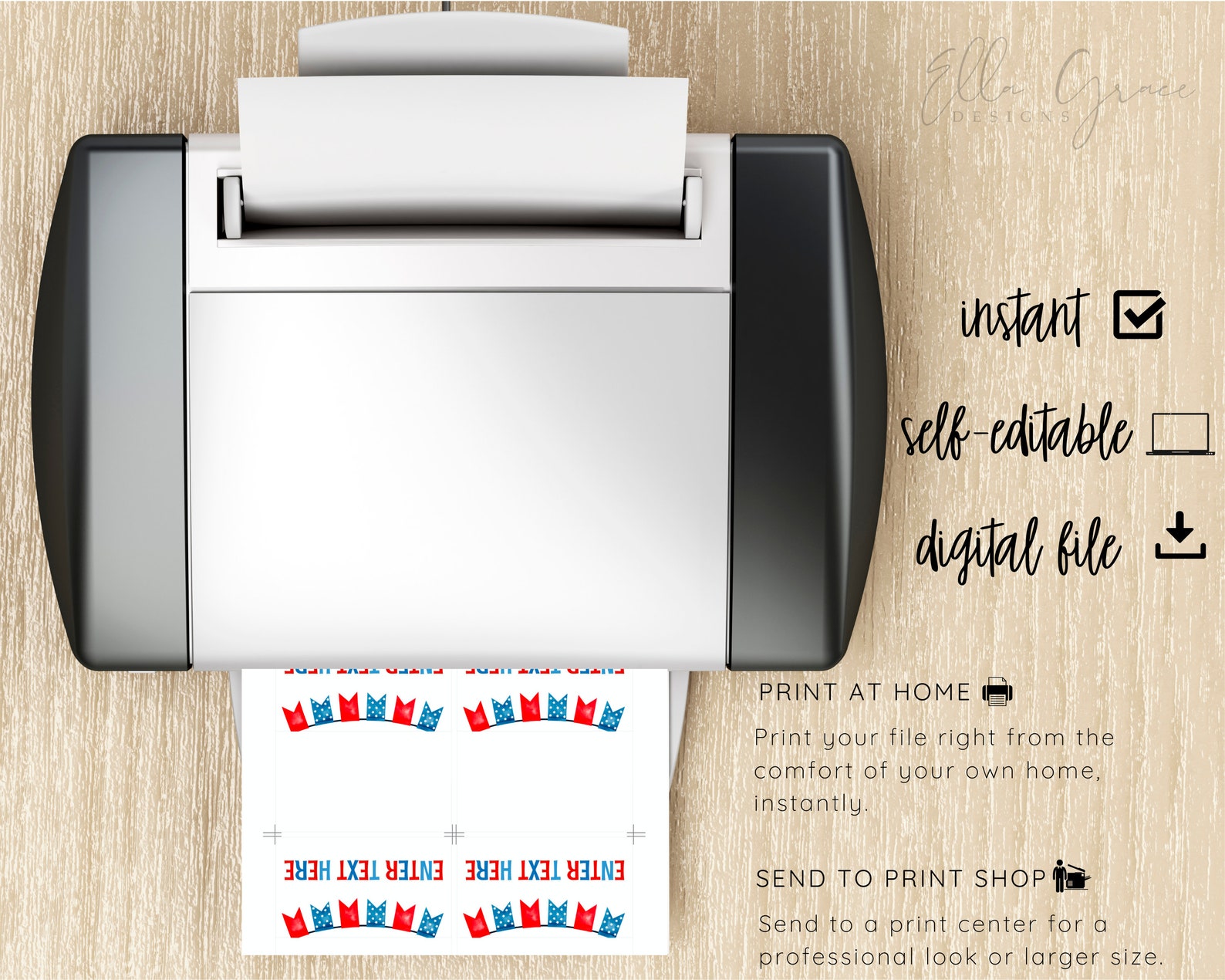 Editable 4th of July Birthday Party Tent Cards 4th of July - Etsy