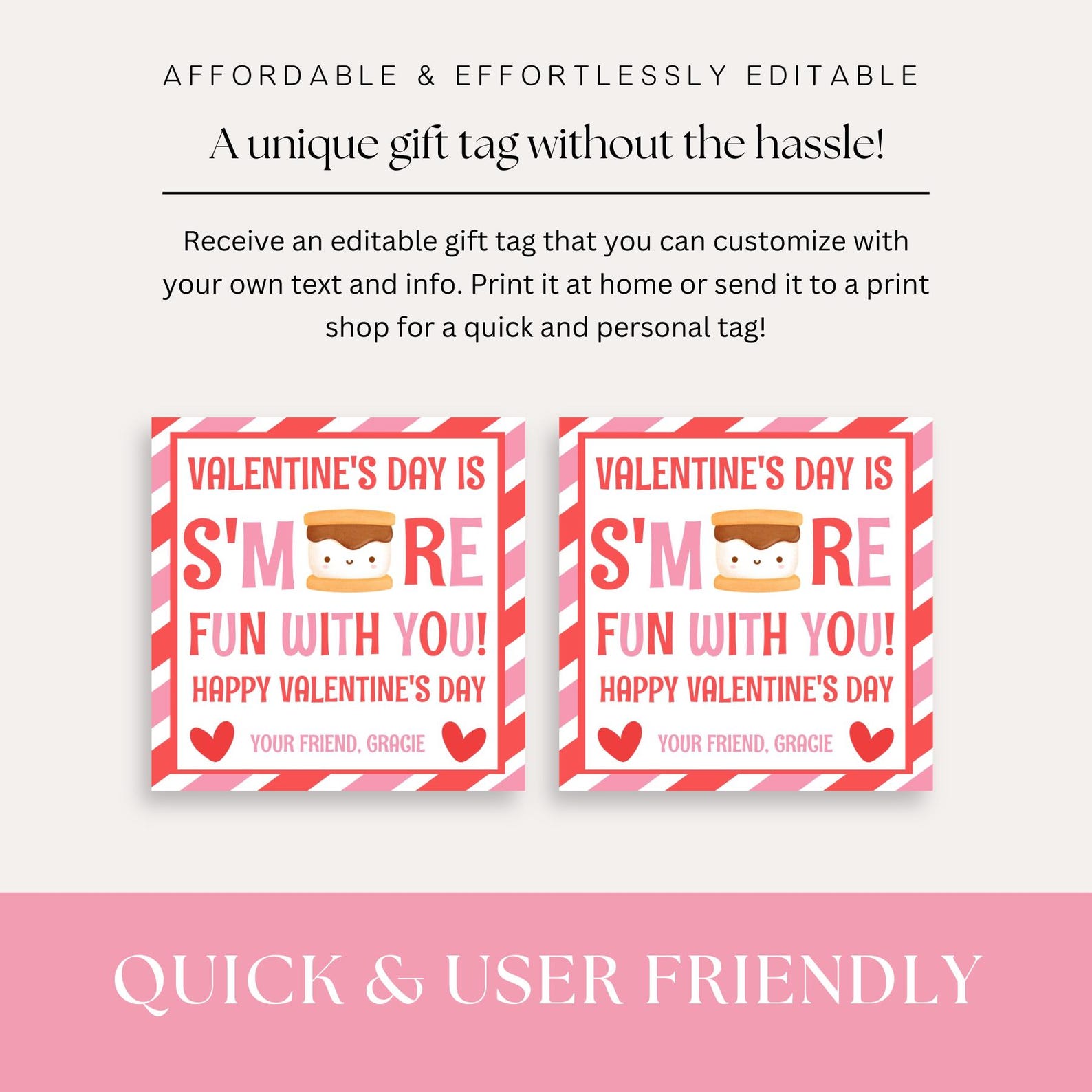 Smore Valentine Tag, Smores Valentines Day Cards, Smores Valentines ...