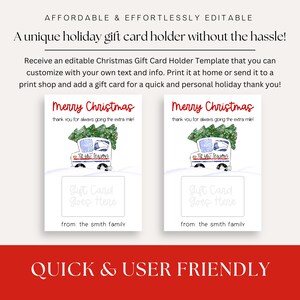 Mail Carrier Holiday Cards, Postal Worker Christmas Card, Mail Carrier ...