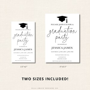 Grad Party Invite Insert, Grad Party Insert, Graduation Invites With ...