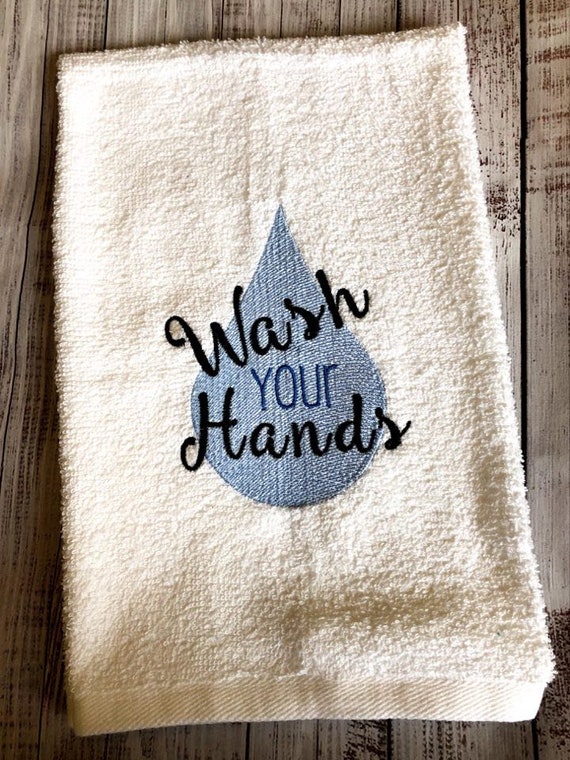 Wash Your Hands Embroidery Design DIGITAL DOWNLOAD 4x4 & 5x7 - Etsy