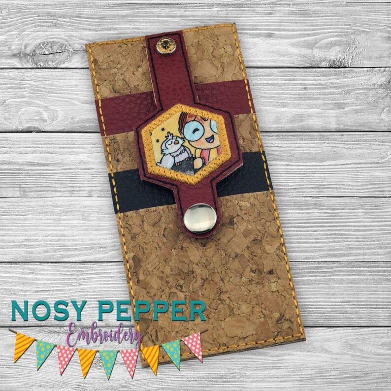 Hexie Applique Wallet Tab in the Hoop Embroidery Design | Etsy