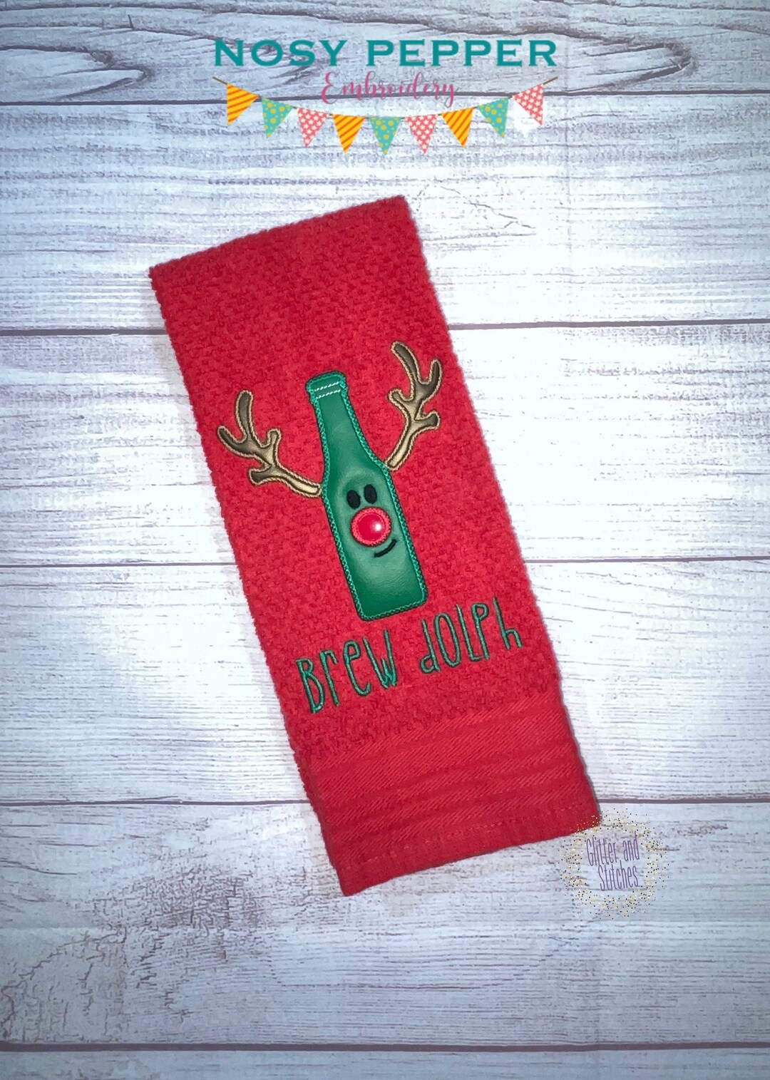 Brew Dolph Applique Embroidery Design DIGITAL DOWNLOAD - Etsy