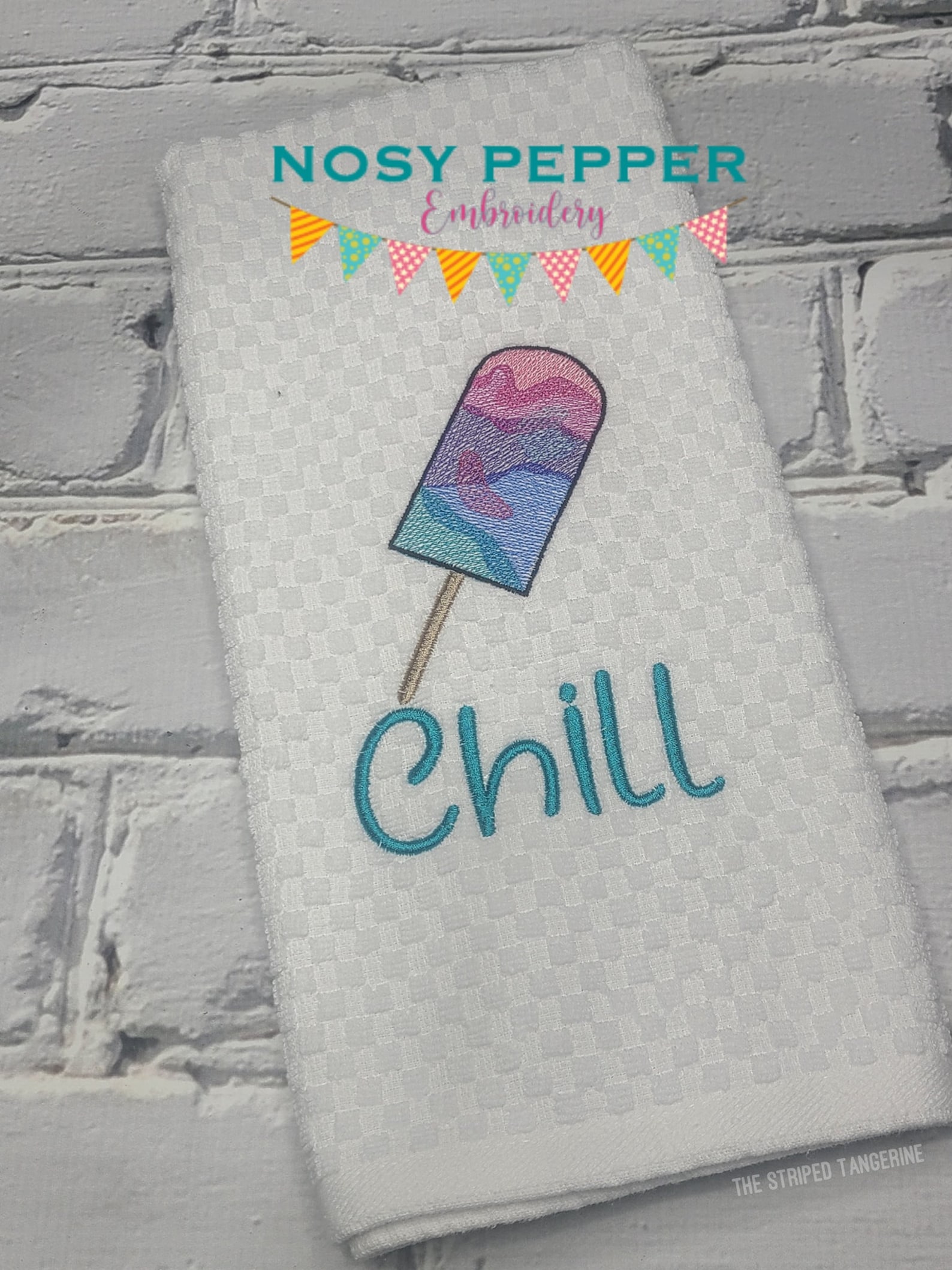 Chill Embroidery Design 4 Sizes Included and Includes Applique and ...