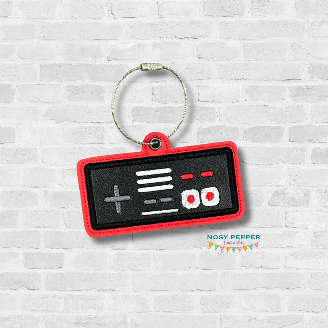 Controller Applique Bag Tag Machine Embroidery Design DIGITAL DOWNLOAD ...