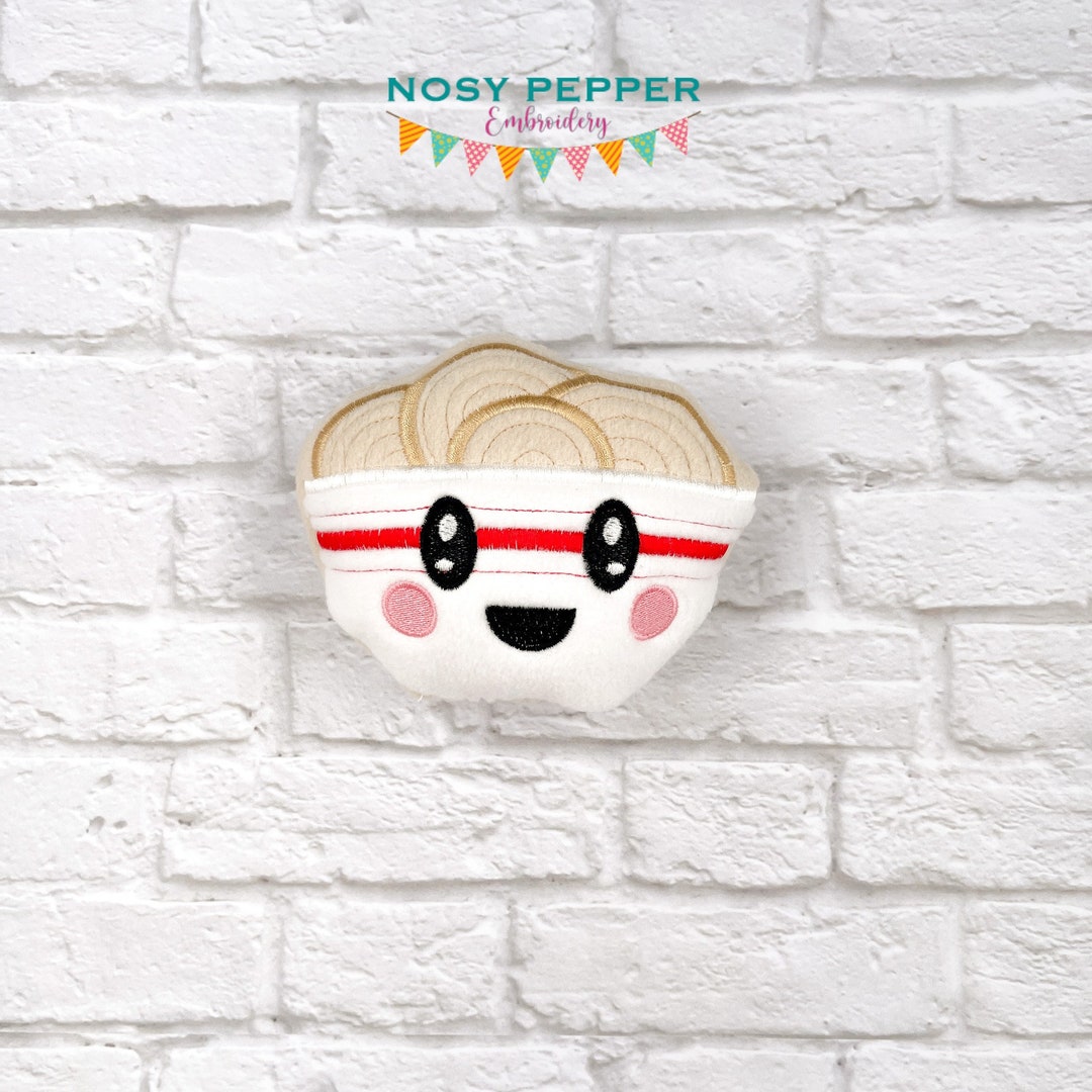 Ramen Stuffie (5 Sizes Included) Machine Embroidery Design DIGITAL ...