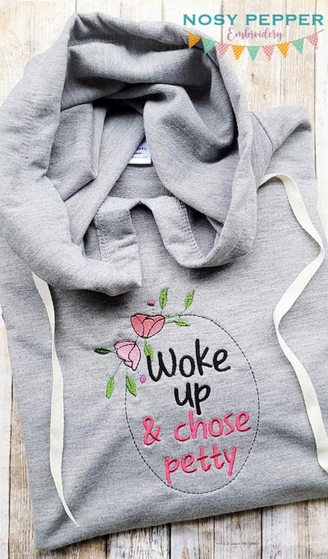 Woke up and Chose Petty Machine Embroidery Design 4 Sizes - Etsy