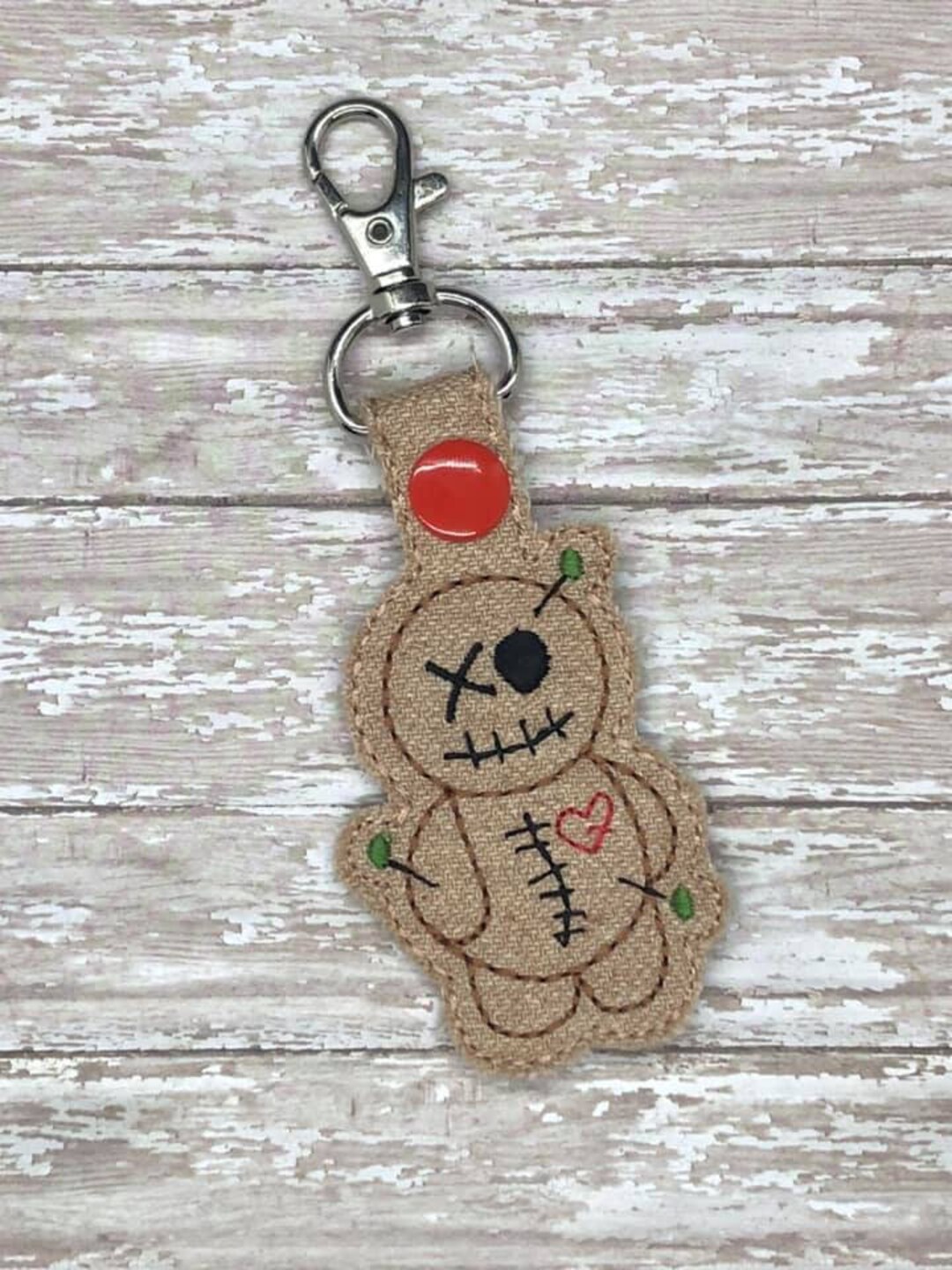 Voodoo Doll Snap Tab Embroidery Design DIGITAL DOWNLOAD Machine ...