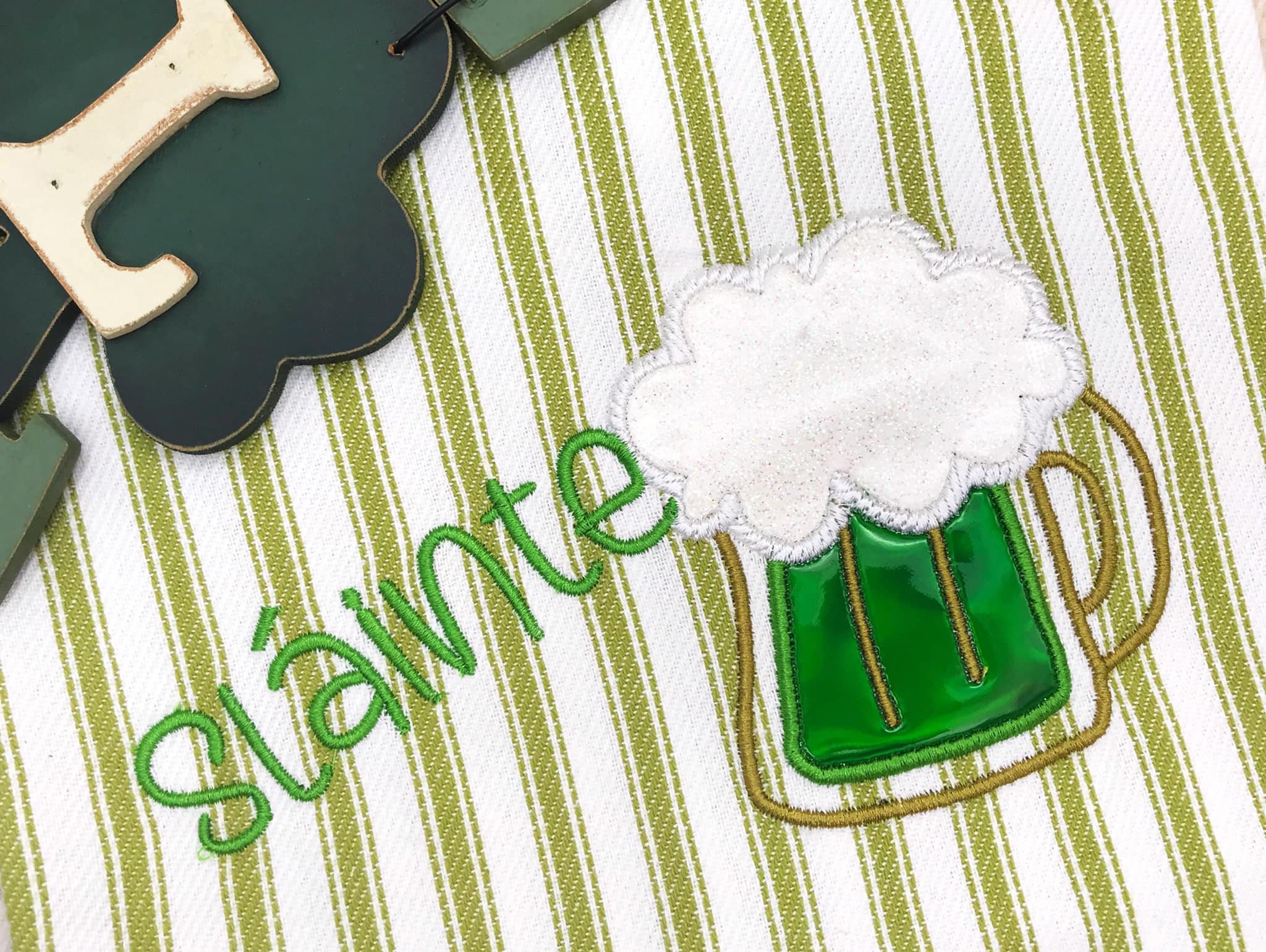 Slainte Applique Embroidery Design 4 Sizes Included DIGITAL - Etsy