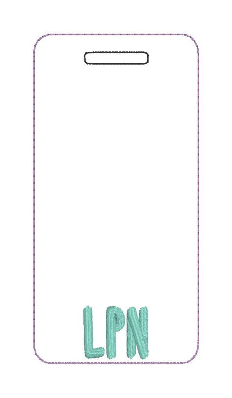 LPN Badge Buddy Machine Embroidery Design DIGITAL DOWNLOAD - Etsy
