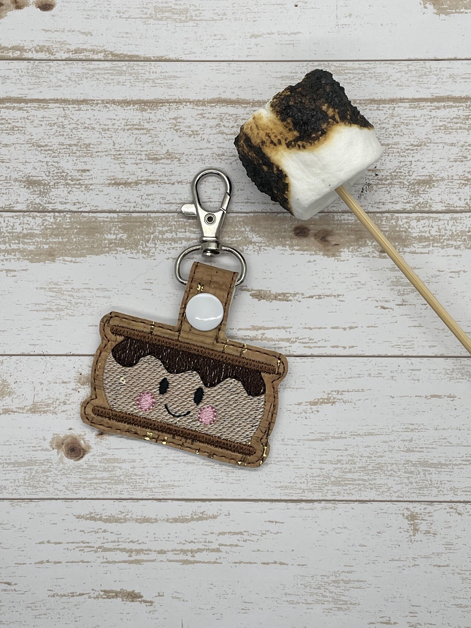 S'more Snap Tab Embroidery Design DIGITAL DOWNLOAD Machine Embroidery ...