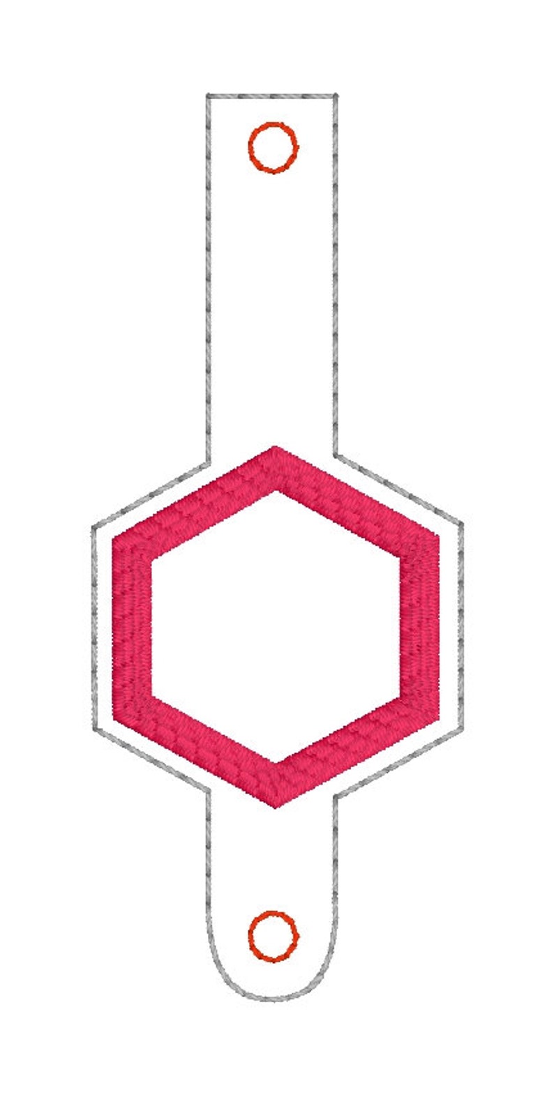 Hexie Applique Wallet Tab in the Hoop Embroidery Design | Etsy