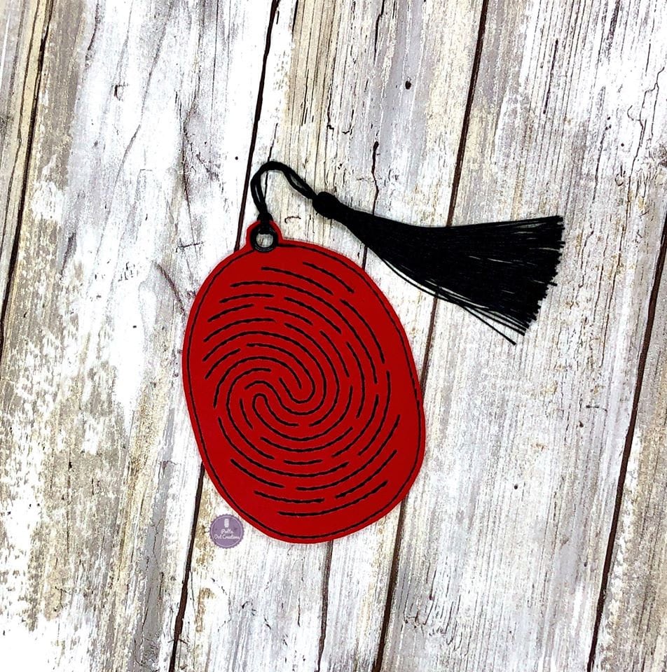 Fingerprint bookmark Embroidery Pattern DIGITAL DOWNLOAD | Etsy