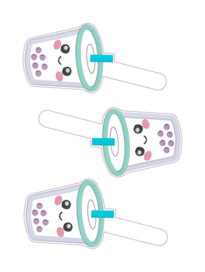 Boba Applique Snap Tab Embroidery Design (single & Multi Files Included ...