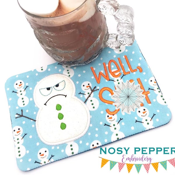 Snowman Mug Rugs - Etsy