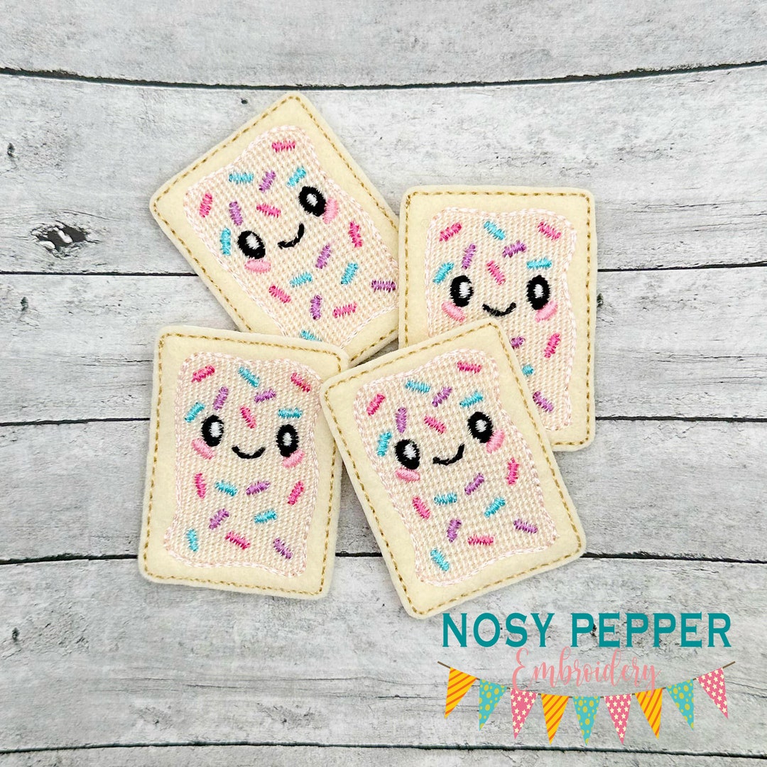 Toaster Tart Feltie Embroidery File (single and Multi Files Included ...