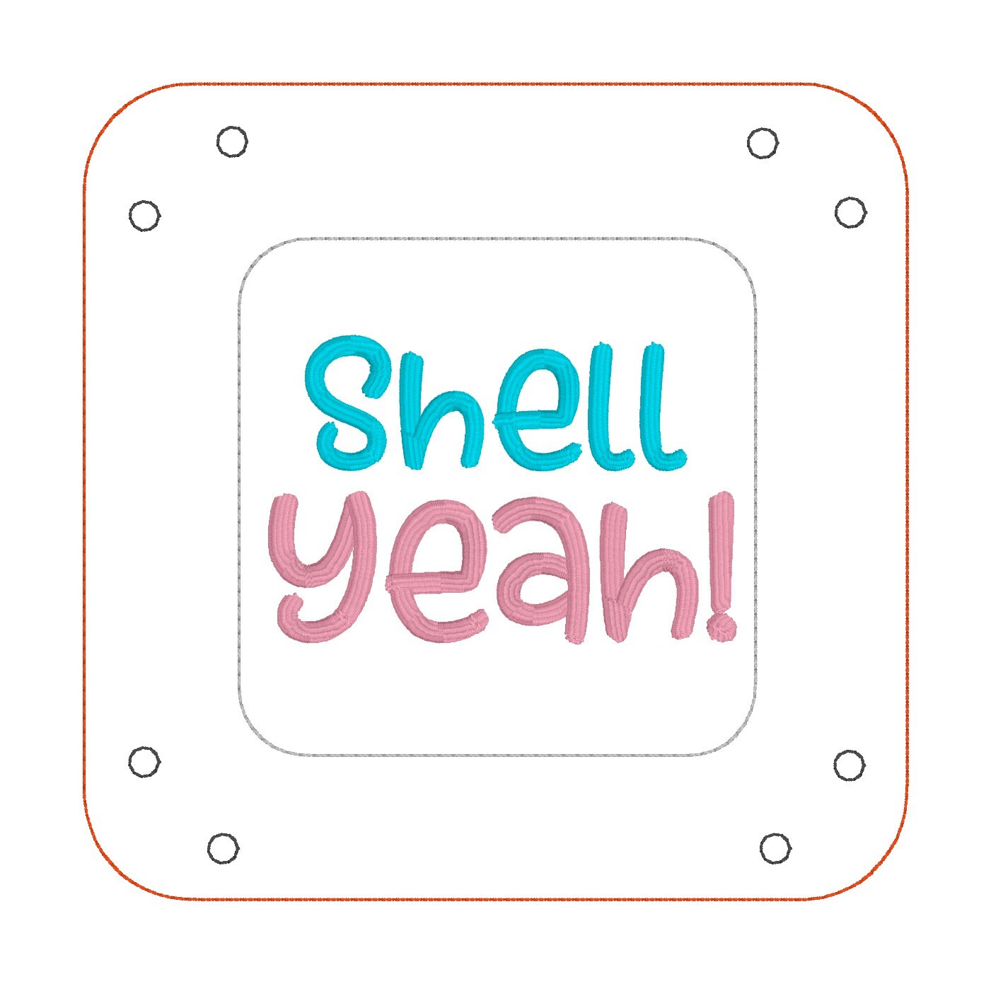 Shell Wipe Set Embroidery Designs in the Hoop includes 2 - Etsy