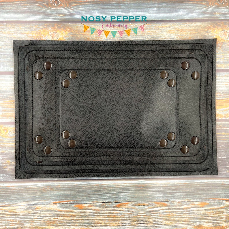 Rectangle Applique ITH Tray Set of 4 Sizes DIGITAL DOWNLOAD - Etsy